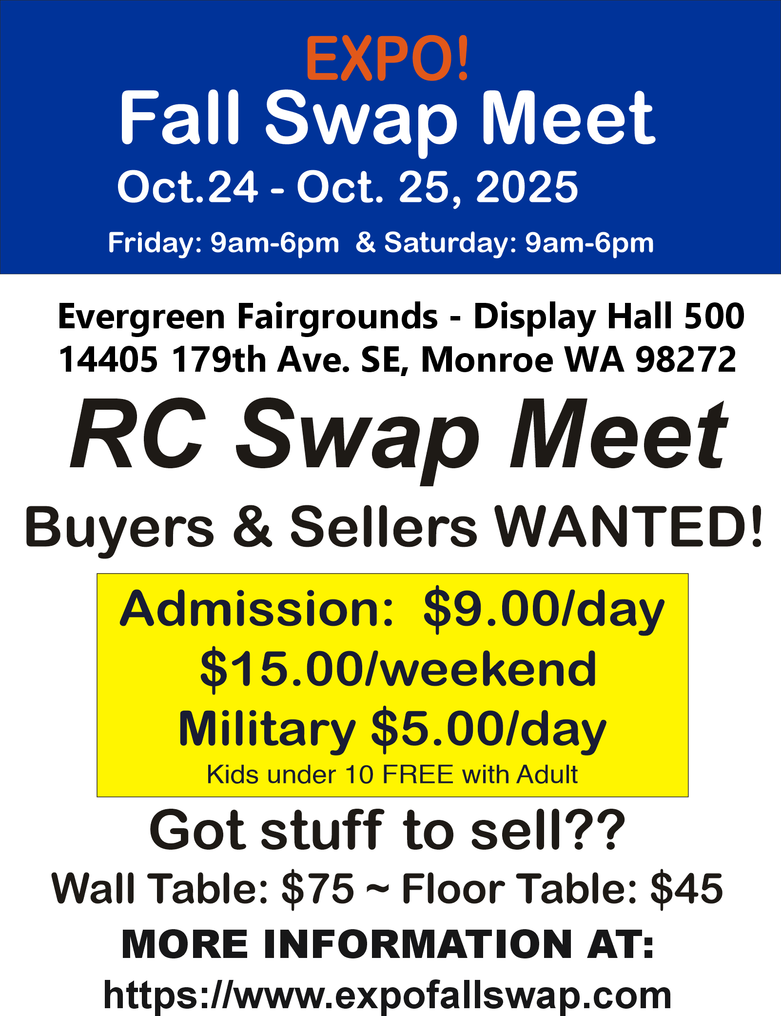Expo Fall Swap! - Washington State Fairgrounds